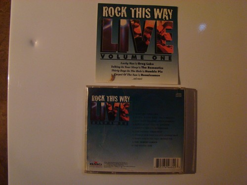 ROCK THIS WAY LIVE vol. 1 CD various artists 1998 Romantics, Humble Pie ...