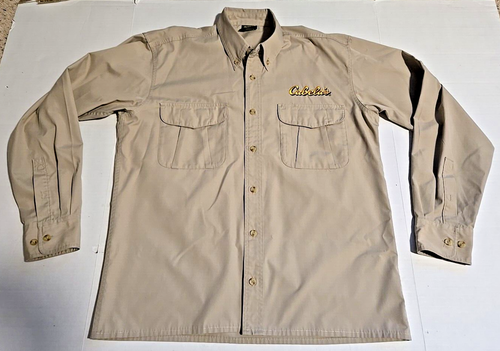 Cabela's Employee Tan Adult Med. Tall Button Up 2 Pocket Long Sleeve ...