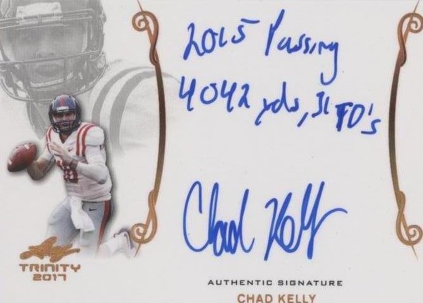 2017 Leaf Trinity - Signatures Bronze Spectrum #A-CK1 Chad Kelly (AU ...