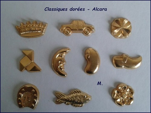 Alcara Classic Gold Metal Bean Gold Or 2D of Choice | eBay