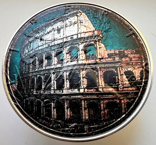 The Colosseum - Rome - American Silver Eagle 1oz .999 Silver Dollar ...