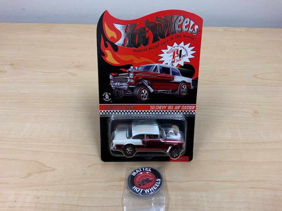 Hot Wheels 2016 RLC Membership Car Red '55 Chevy Bel Air Gasser MONMC ...