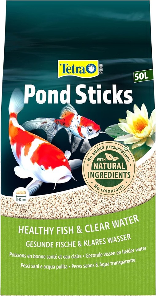 Tetra Pond Floating Fish Food Sticks Goldfish & Koi Stick Promote ...