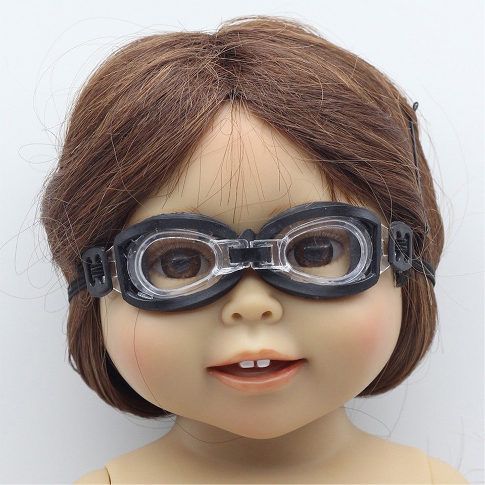 2 Pieces Girl Toy Diy Doll Costume Accessories Miniature Goggle ...