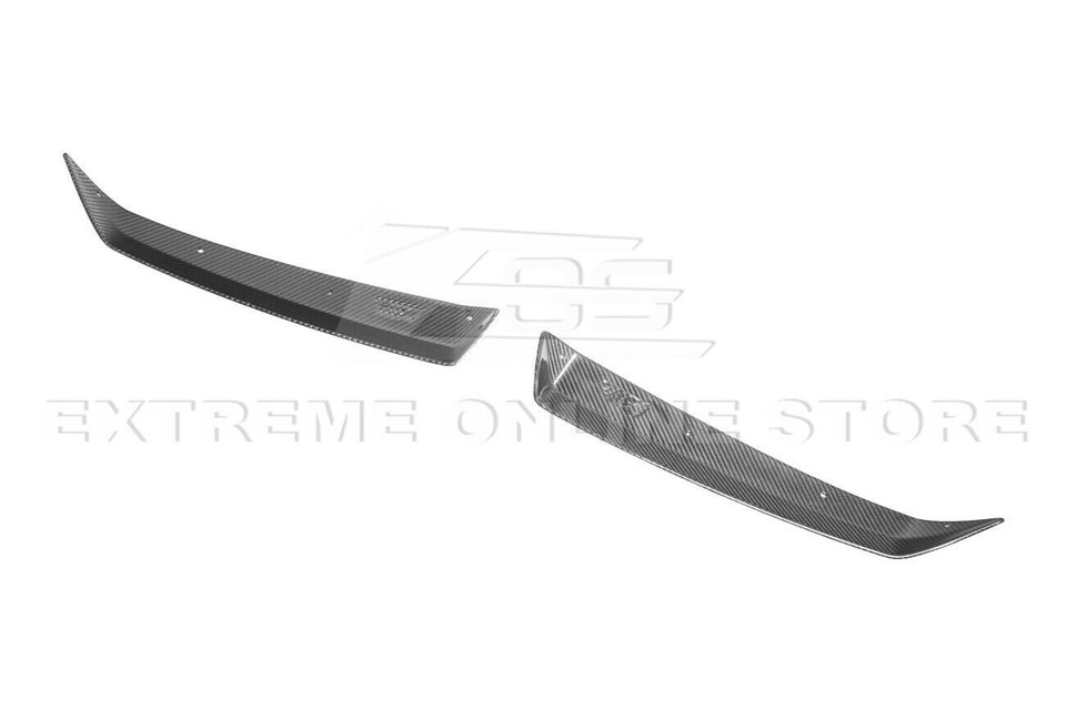Pair CARBON FIBER Rear Wing Wicker For 23-Up Corvette C8 Z06 Winglets ...