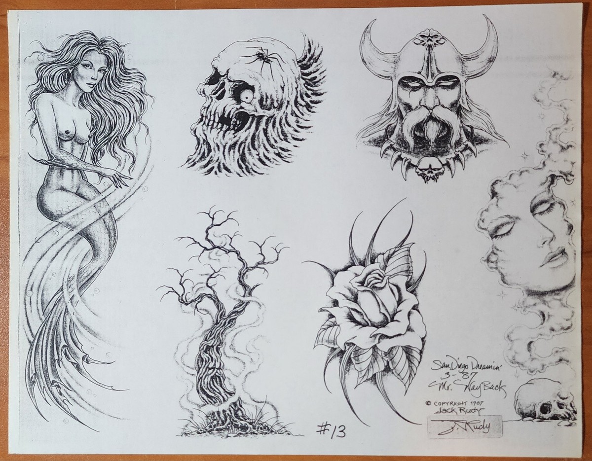 80s tattoo flash | Orangetattooshop.com