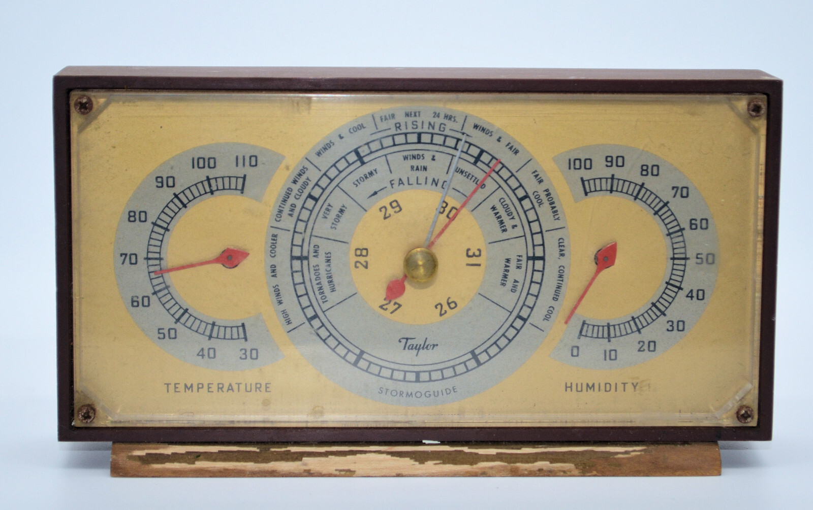 Taylor Stormoguide Weather Instrument Vintage Thermometer Hygrometer C ...