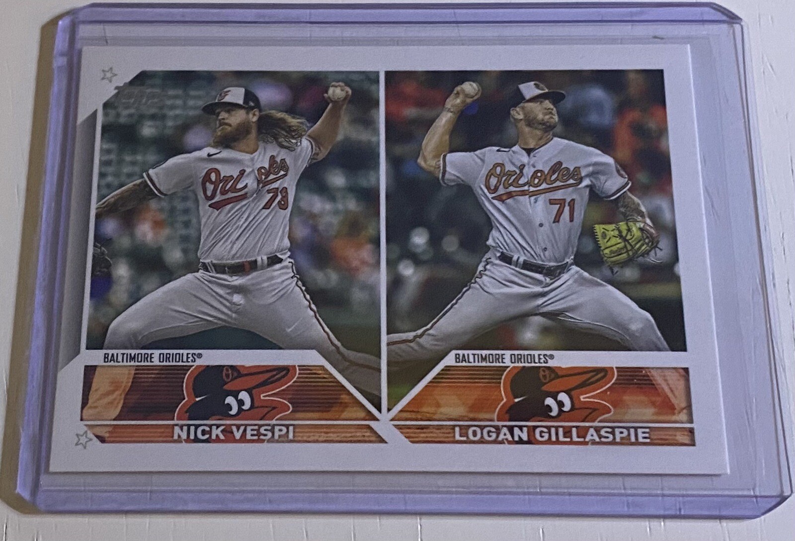 Nick Vespi Logan Gillaspie 2023 Topps Update Series Rookie RC #US322 ...