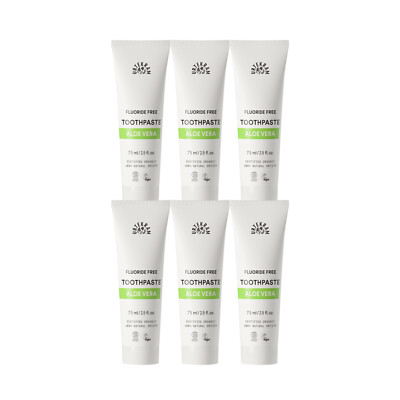 URTEKRAM Aloe Vera Toothpaste 6x75 ml - Natürliche Zahnpasta ohne ...