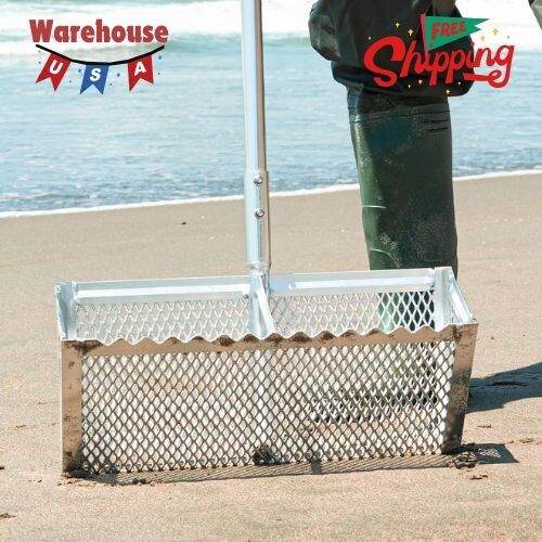 Design Sand Flea Rake,16-Inches Wide Basket 52” Long | eBay