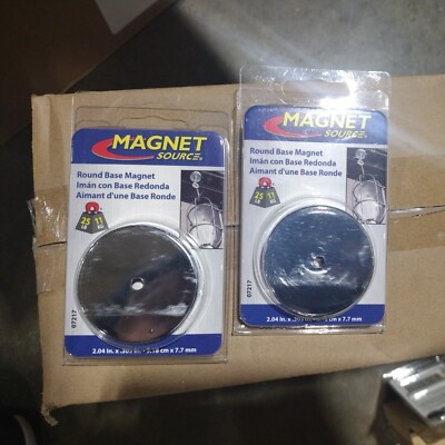 Magnet Source 6xy87-25lb Round Base Magnet(2pc) | eBay