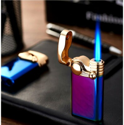 High Torch Jet Flame Rainbow Bronze Luxury Refillable Cigar Tobacco ...