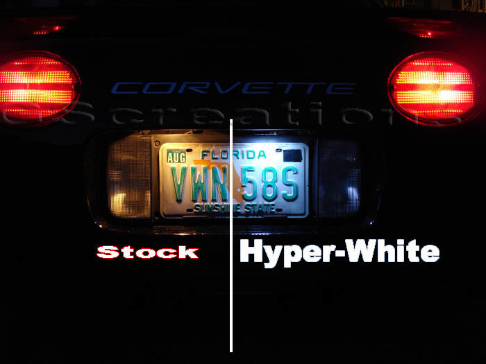 LED License Plate Lights Pods For C6 Corvette LS2 LS3 Z06 ZO6 LS7 | eBay