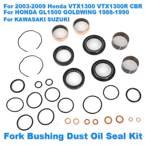 Fork Bushing Dust Oil Seal Rebuild Kit For Honda VTX1300 GL1500 ...