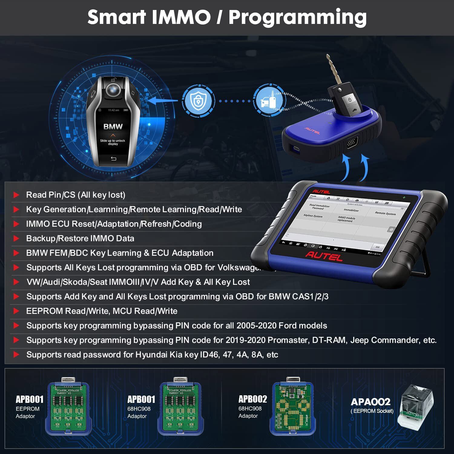 Autel IM508 XP400 PRO 2023 OBD2 Scanner IMMO Schlüssel Programmierung ...
