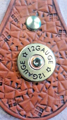 All Leather ~ Key Fob-12 gua. Shot gun shell -Hand made by an Army ...