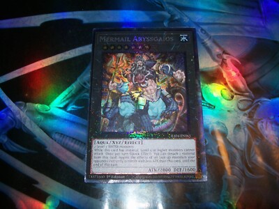 Mermail Abyssgaios 1st Edition Prismatic Collector's Rare RA04-EN065 Yu ...