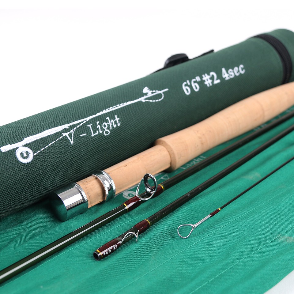 Maxcatch V-Light Fly Rod 1/2/3WT 6'/6'6"/7'/7'6" Fly Fishing Rod Small ...