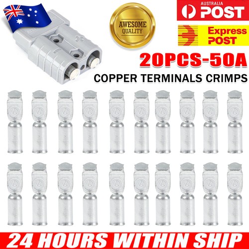 20 x 6 AWG Fit 50Amp Anderson Plug contacts pins lugs terminals for 50A ...