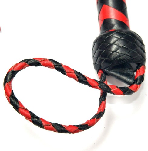 Real Cowhide Leather Floggers Cat-O-Nine Flower Tails Handmade Spanking ...