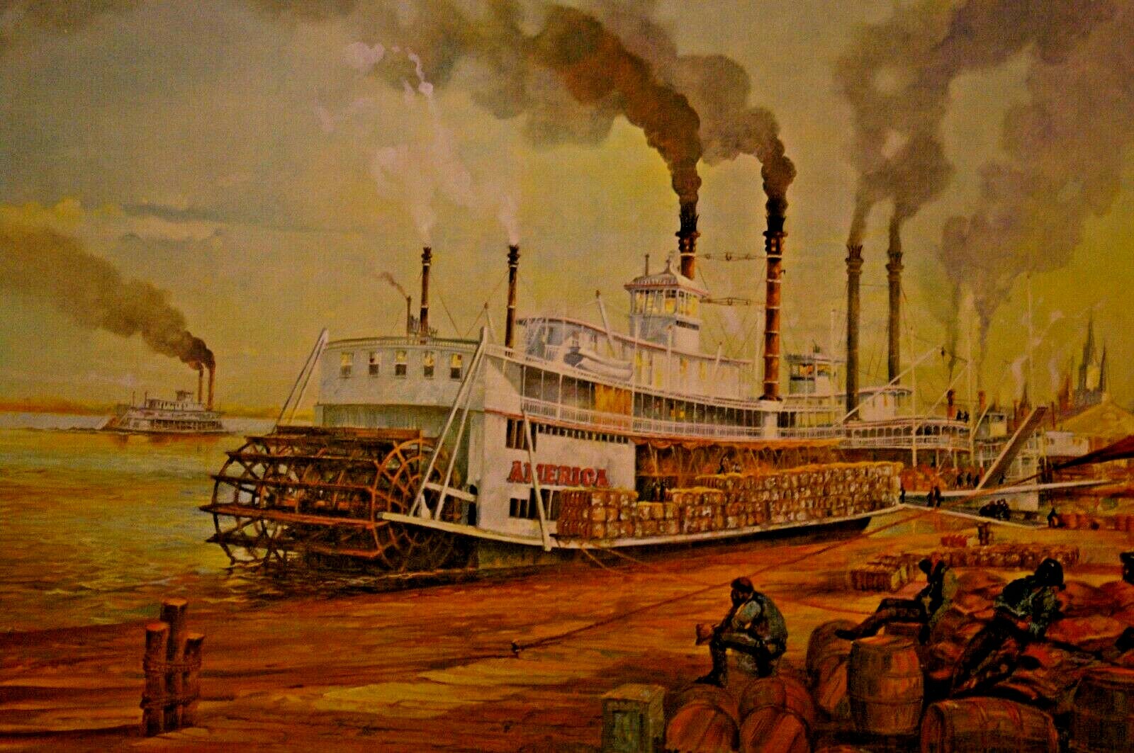 Robert Rucker "Steamboat America" Signed & Numbered Print | eBay