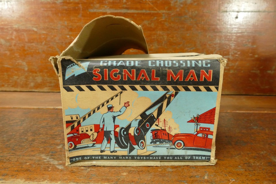 Marx Automatic Grade Crossing Signal Man W/ Original Box - Very Clean ...
