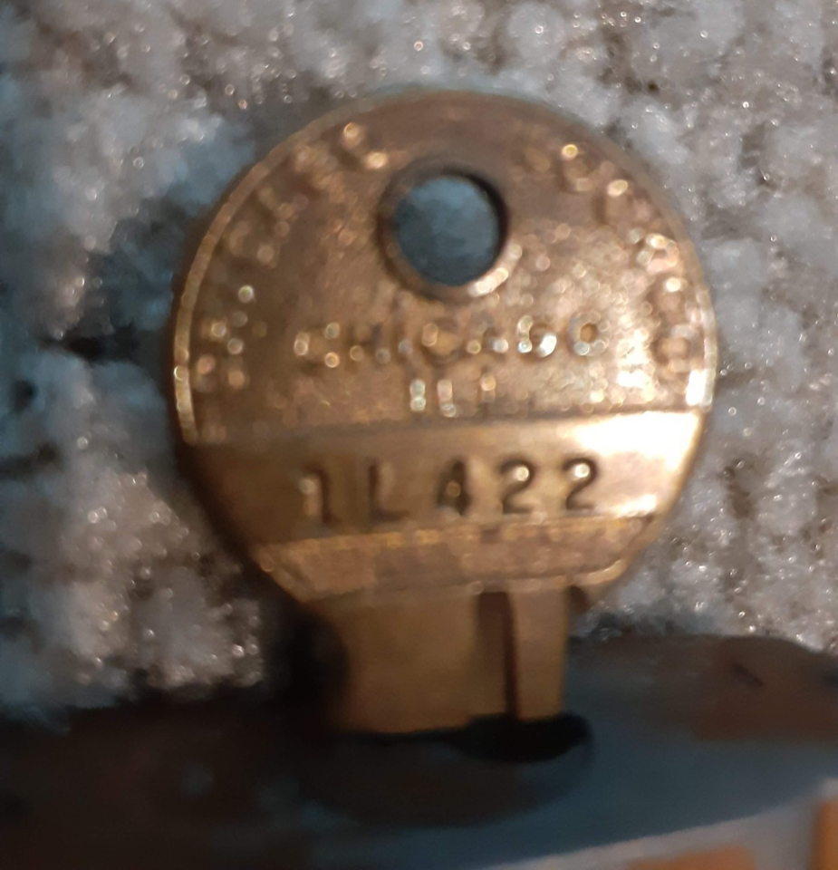 Vintage Chicago Lock Co. Pin Tumbler, Hardened, USA With Original Key ...