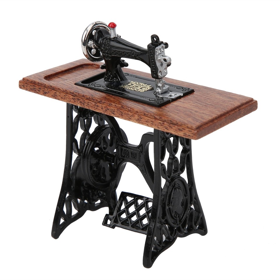 1:12 Scales Sewing Machine Vintage Sewing Machine Mini Dollhouse ...