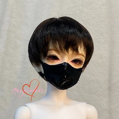Dollmore 1/4MSD BJD PU Leather Ninja Shinobi Mask Patent Black / Patent ...