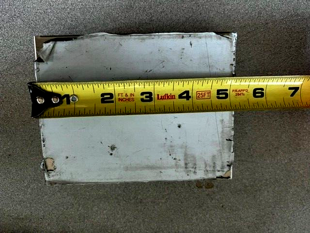 GENERAL PARTITIONS 5" Stainless Steel Pilaster Shoe 1 1/4" Square Edge ...