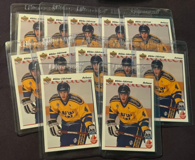 12Cards All 1991-92 Niklas Lidstrom Rookie Card Lot RC Detroit Red ...