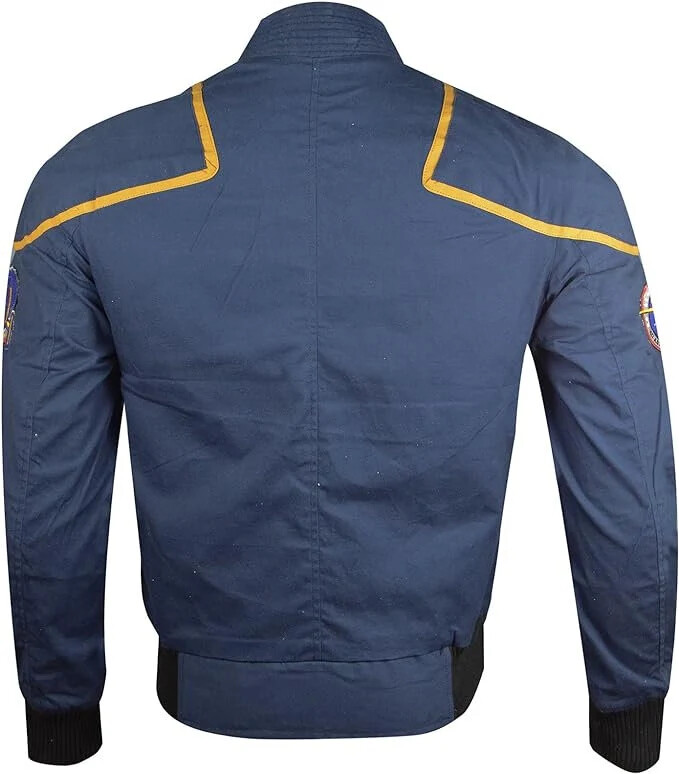 Space Pilot Star-Trek Enterprise Jonathan Archer Blue Jacket Costume | eBay