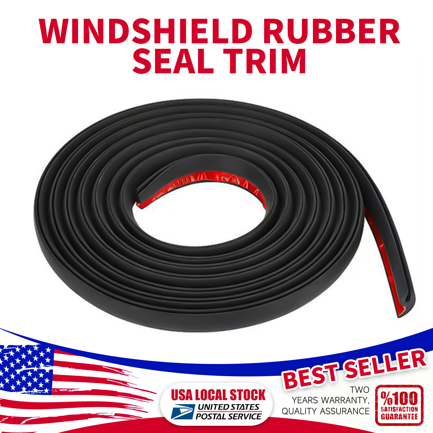 Car Windshield Weather Seal Rubber Trim Molding Cover 10 Feet For Ford ...