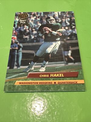 1992 Fleer Ultra - #430 Chris Hakel Washington Redskins. Rookie card ...
