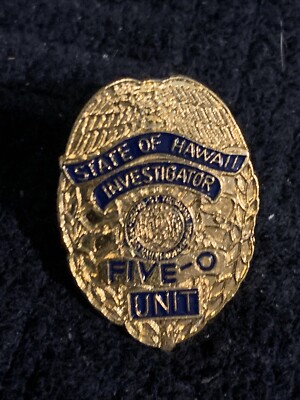 State of Hawaii Investigator FIVE-O Unit Lapel Pin Law Enforcement ...