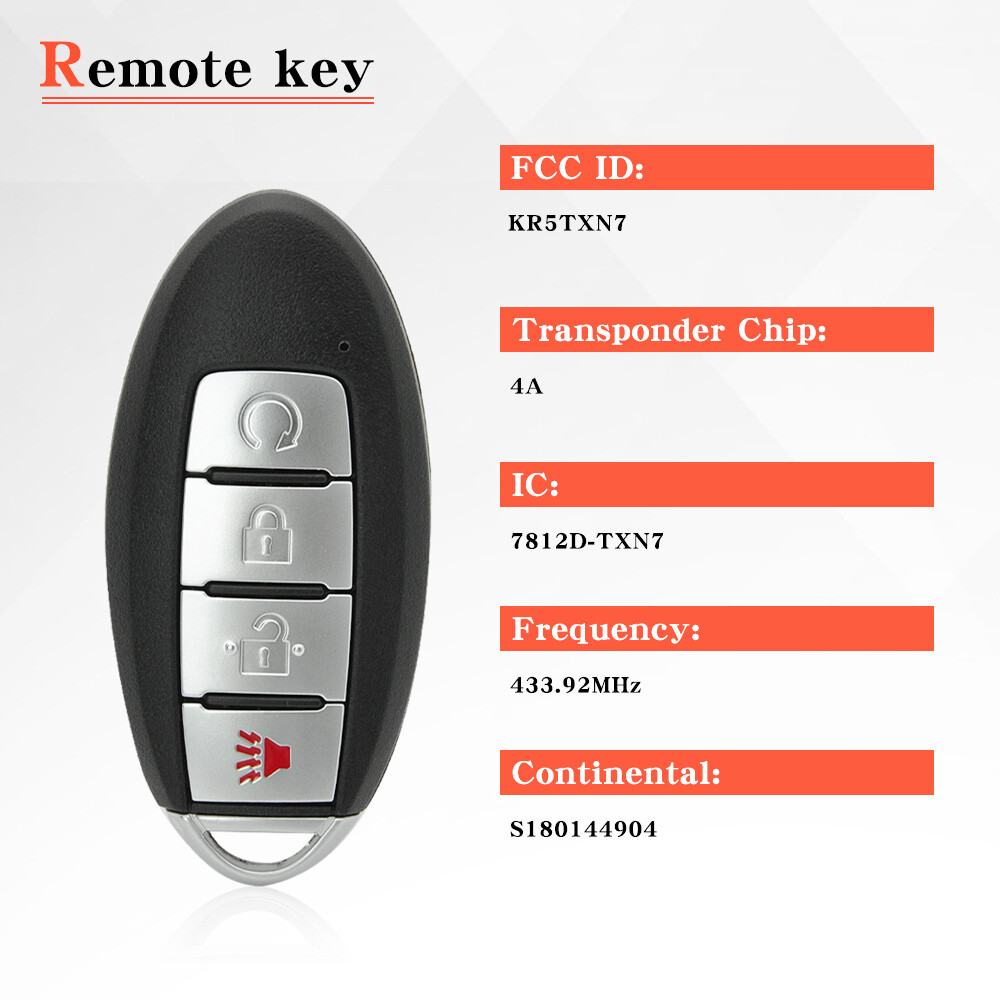 For 2019 2020 2021 NISSAN TITAN REMOTE START SMART KEY FOB ASSY 285E3 ...