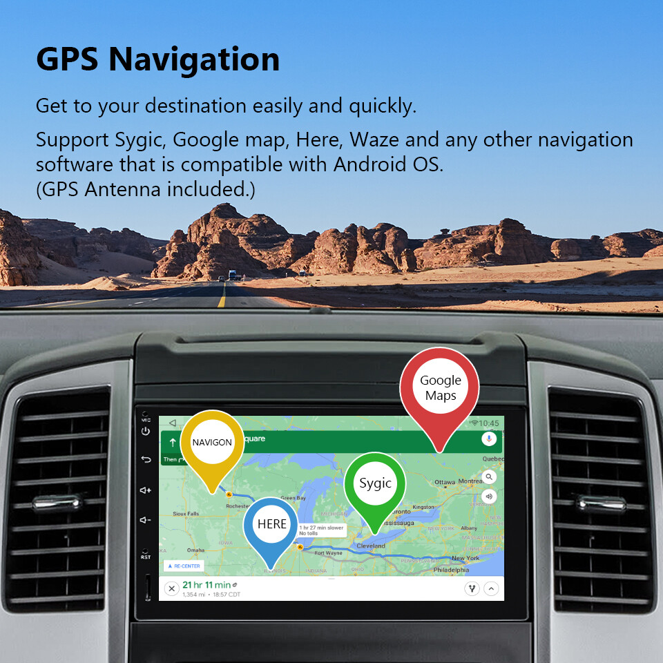 CAM+DVR+OBD+Q04SE Double 2Din Car Stereo Carplay Android 10 8-Core 7 ...