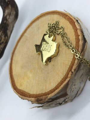Texas State Gold Tone Necklace Dainty Womens Necklace | eBay