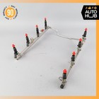 07-12 Mercedes R230 SL550 M273 Fuel Injection Rail With Fuel Injectors ...