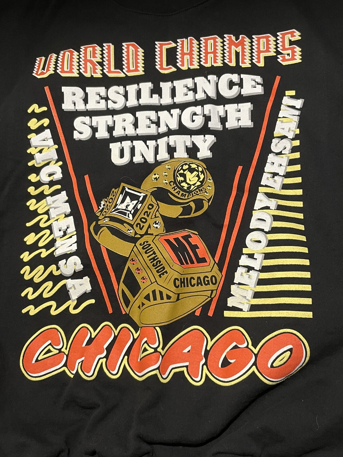 🔥Melody Ehsani x Vic Mensa Chi Town Chicago Champs Sweatshirt || Sz L ...