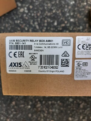 AXIS SECURITY Relay Box A9801 P/N: 5801-141 | eBay