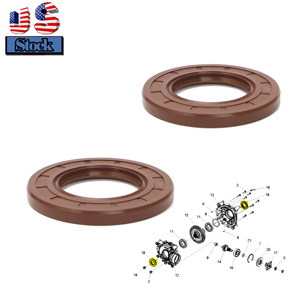 FOR POLARIS RZR TRANSMISSION AXLE SEALS 3235052 REPLACMENT REAR DIFF CV ...