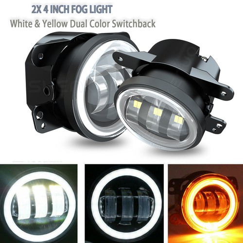 2x4"LED Fog Light DRL Kit for Dodge Charger Caravan Avenger Jeep Grand ...