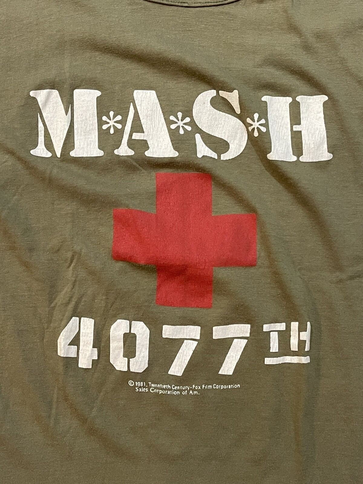 Vintage MASH 1981 TV Show Military T-Shirt Comedy Sin… - Gem