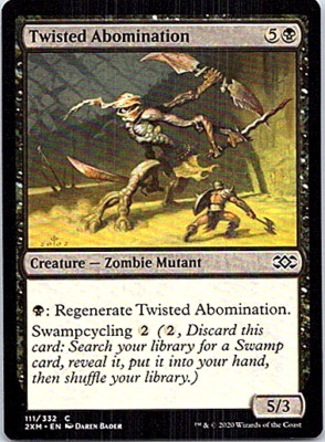 Twisted Abomination Magic The Gathering Double Masters Light Play | eBay