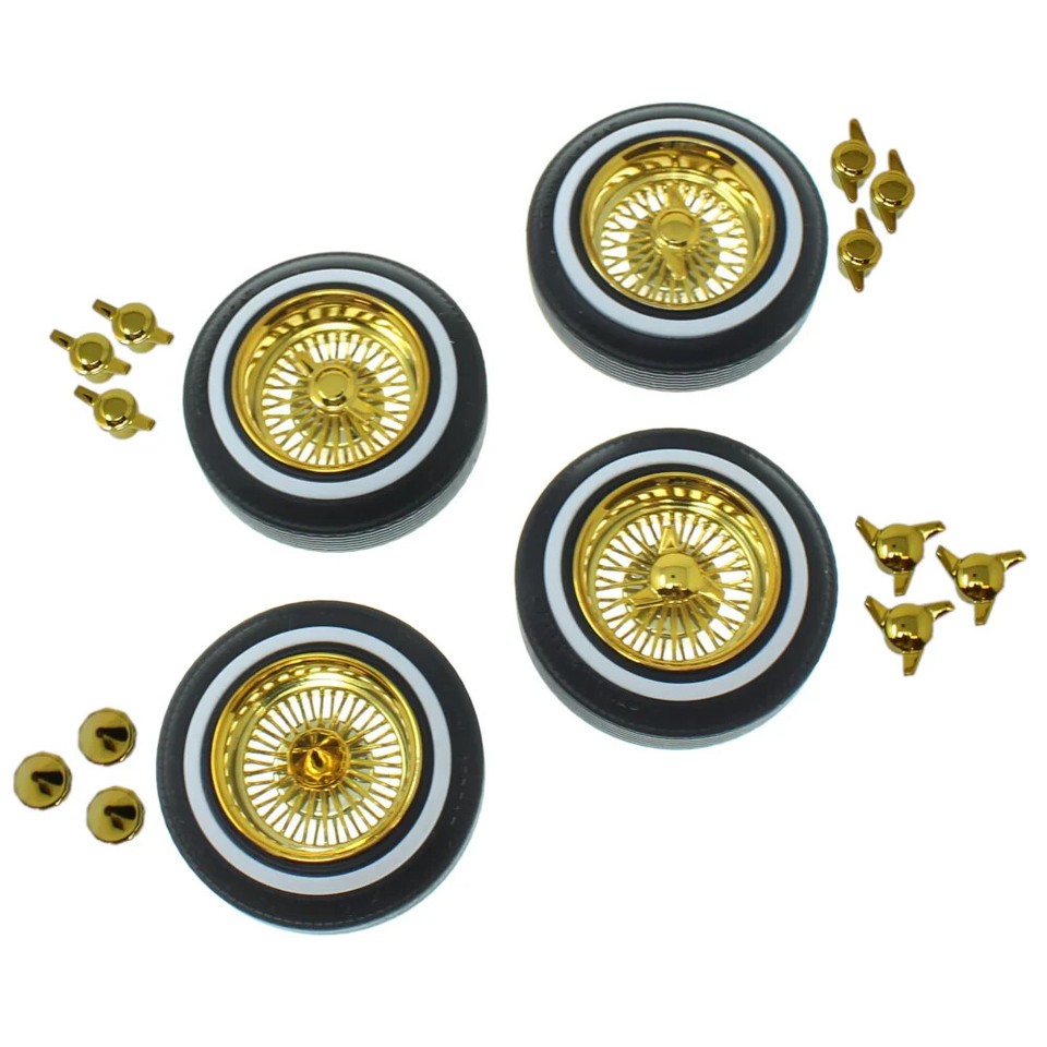 Redcat Racing RC Parts, Accessories, Dayton Wire Wheel Set(GOLD)(4pcs ...