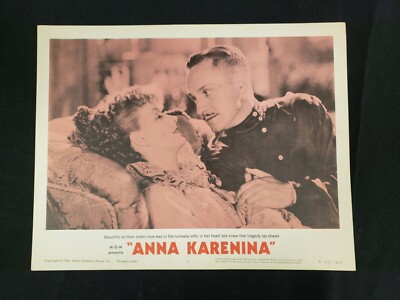 1962 ORIGINAL *ANNA KARENINA* LOBBY CARD 11X14" GARBO/MARCH/RATHBONE R ...