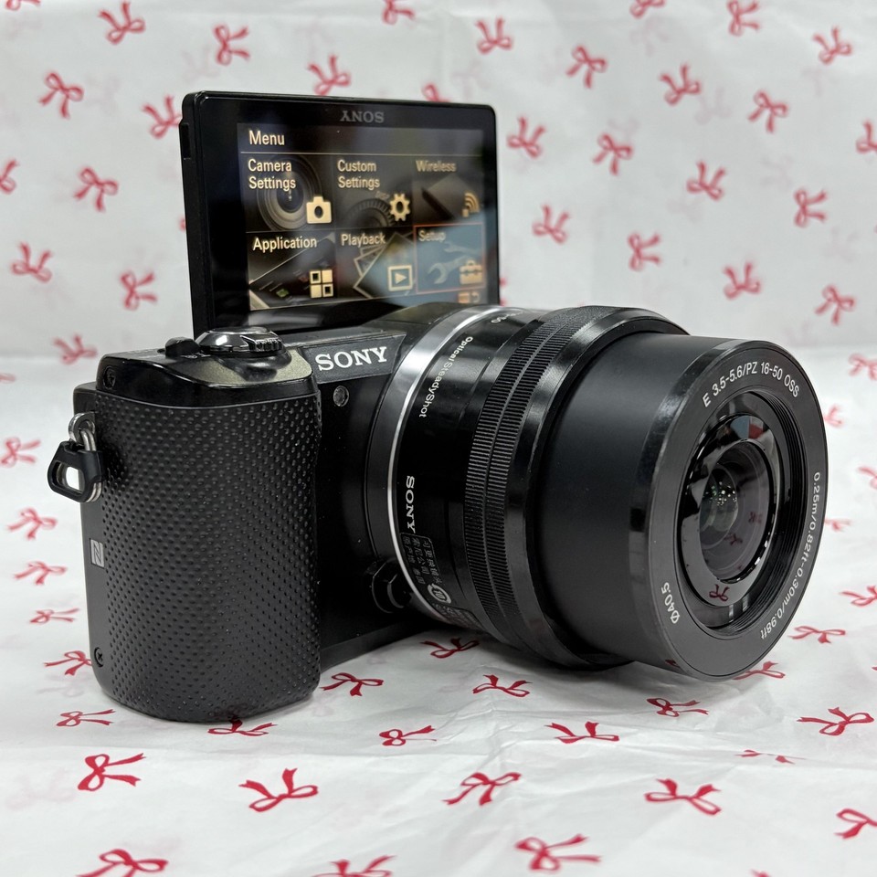 Sony Alpha a5000 Mirrorless Digital Camera with 16-50mm Lens Black ...