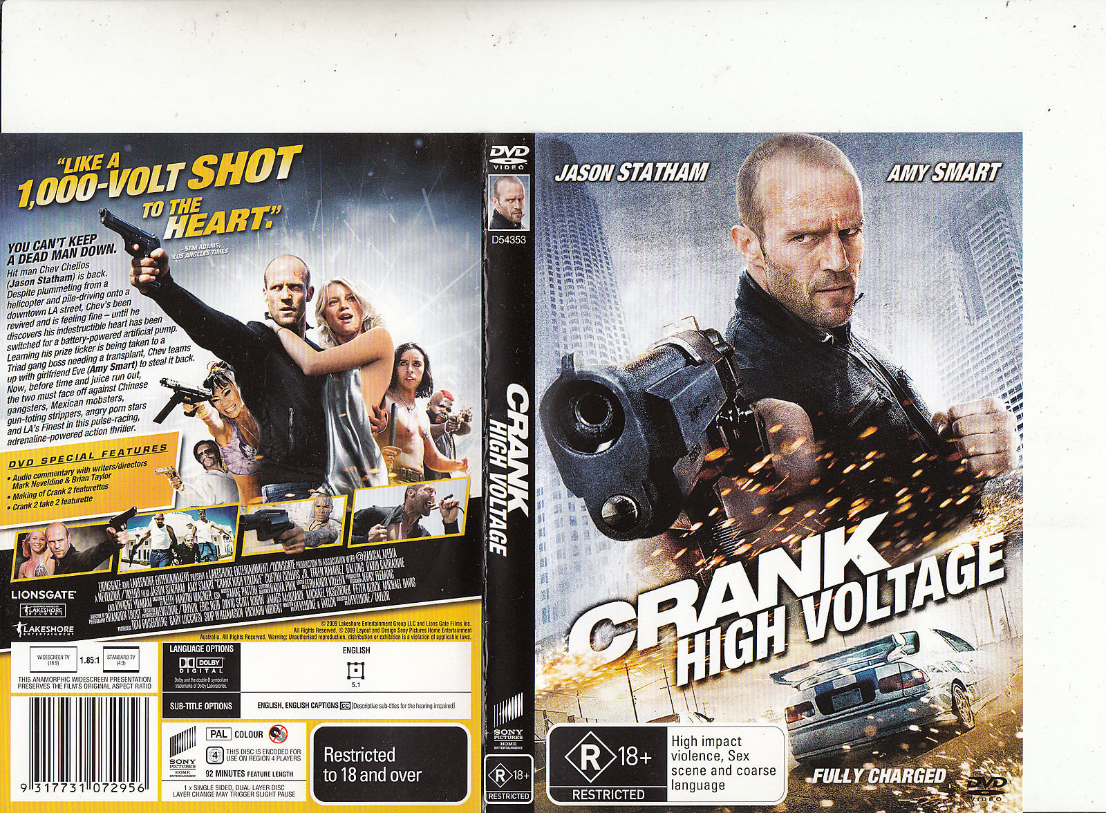 Crank High Voltage-2009-Jason Statham-Movie-DVD | eBay