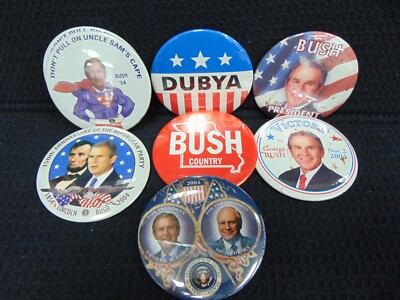 GEORGE BUSH ELECTION BUTTONS LOT OF 8 *5* | eBay
